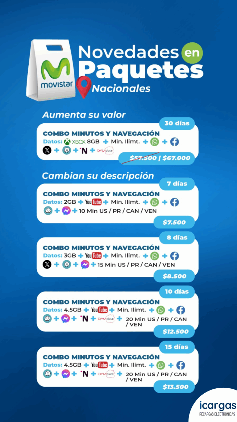 Movistar lanza nuevos paquetes prepago con más beneficios